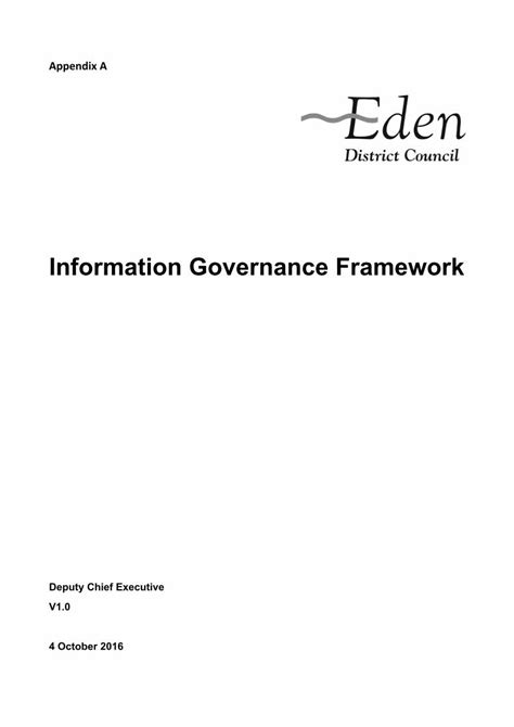 Pdf Information Governance Framework Dokumen Tips