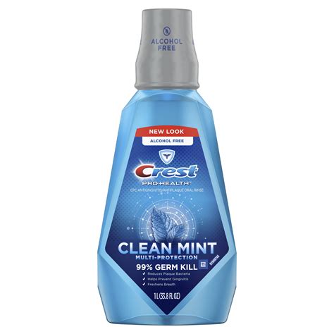 Crest Pro Health Mouthwash Alcohol Free Clean Mint Multi Protection