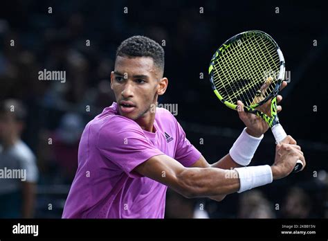 Paris France November 3 2022 Felix Auger Aliassime Of Canada During