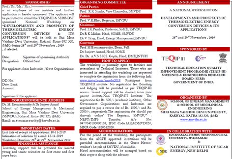 National Workshop On Developments And Prospects Of Thermoelectric