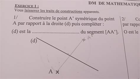 Help Svp J Ai Pas Compris Comment On Va Laisser Les Traits De