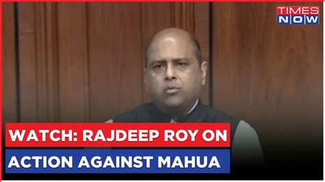 Rajdeep Roy Exclusively On Cash For Query Investigation Against Tmc Mp Mahua English News