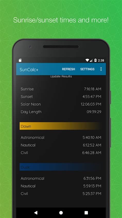 Suncalc Sunrise Sunset Dawn Dusk Twilight Times Apk Para Android
