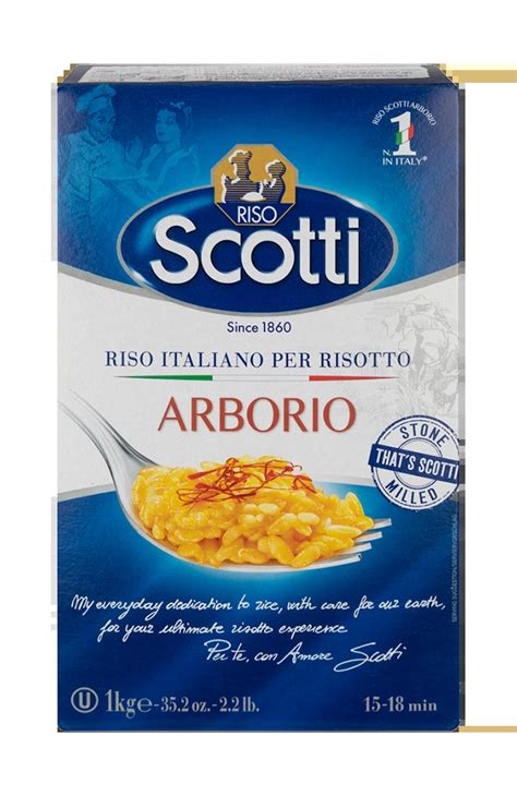 Riso Scotti Arborio Ris 1kg Gourmet Import