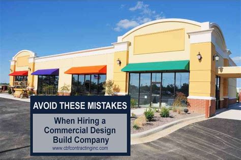 Mistakes When Hiring A Commercial Design Build Company
