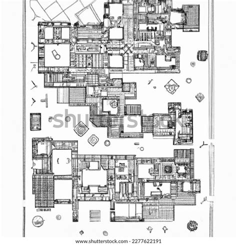 Ảnh Vectorstyle Image Level Design Sketch 2d Do Trí Tuệ Nhân Tạo Xây Dựng 2277622191 Shutterstock