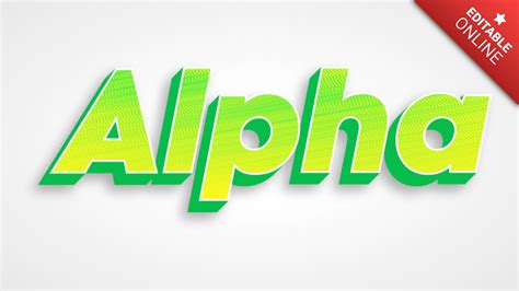 Alpha Text Effect Generator Textstudio