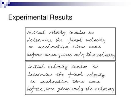 Ppt Combining Shape And Physical Models For Online Cursive