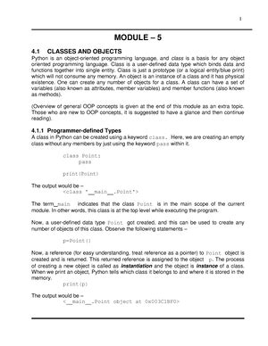 Introduction To Python Programming BPLCK VTU Studocu