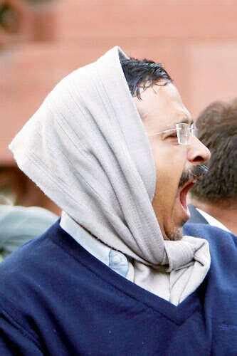 Arvind Kejriwal Sleeping On Road