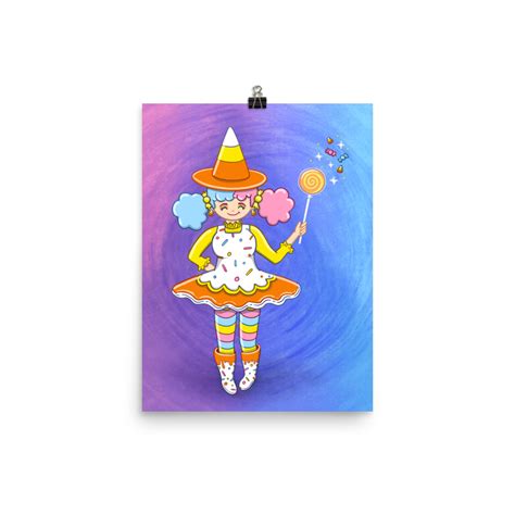 Candy Witch Magic Poster Rainbow Brains Vibrant Prints And Art