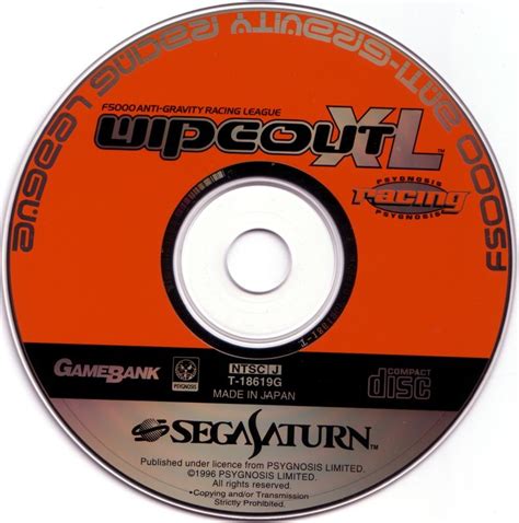 WipEout XL Cover Or Packaging Material MobyGames