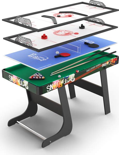 Игровой стол Трансформер 4 в 1 UNIX LINE 125х63 cм - купить с доставкой ...