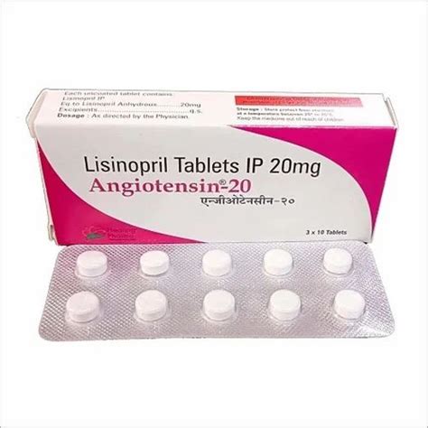 Lisinopril 10mg Tablets At Rs 301stripe Lisinopril Tablet In