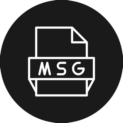 Msg File Format Icon 16986029 Vector Art At Vecteezy