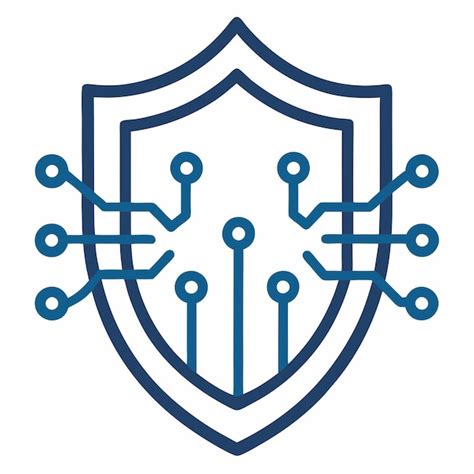 Premium Vector Cybersecurity Shield With Binary Code And Circuit Design