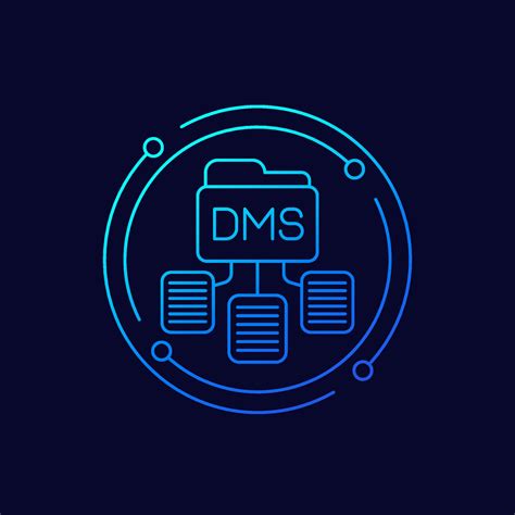 Dms Document Management System Line Icon 28533153 Vector Art At Vecteezy