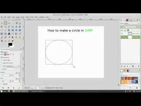 Make A Circle In Gimp Freeeasygimptutorials