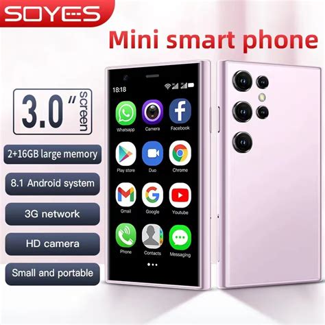 Soyes S23 Pro Mini สมาร์ทโฟน Android 81 2gb16gb ปลดล็อกแล้ว 30 นิ้ว