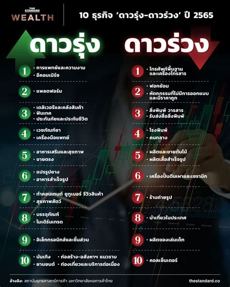 The Standard Wealth 10 ธุรกิจ ‘ดาวรุ่ง ดาวร่วง ปี 2565 สถาบัน