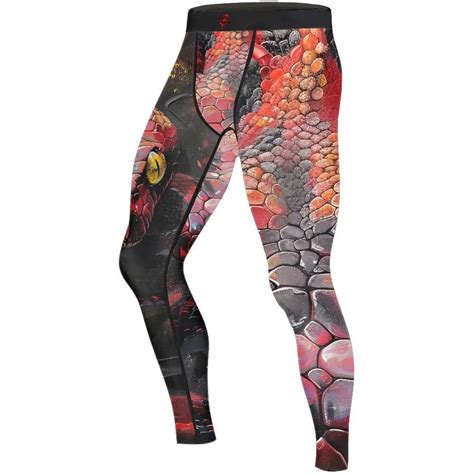 Red Viper Mens Compression Leggings Animal Stirrup Pants