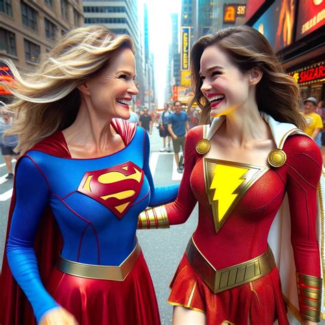 Mary Marvel Meeting Supergirl By Wbatson99 On Deviantart