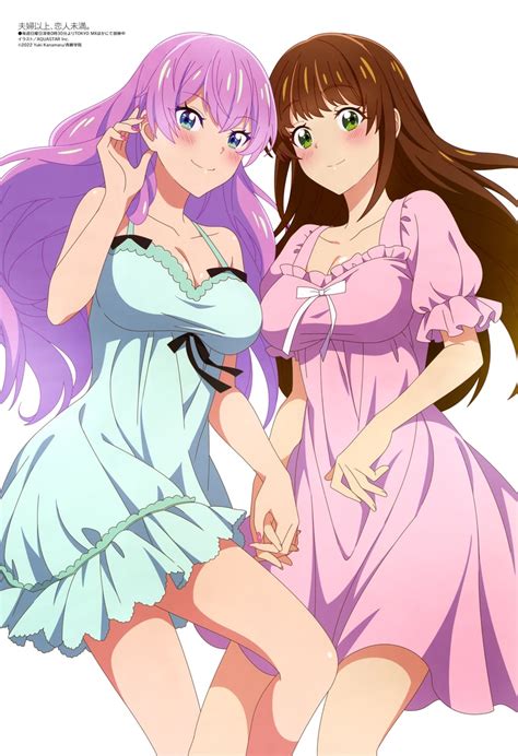 Watanabe Akari And Sakurazaka Shiori Megami Magazine And 1 More Drawn
