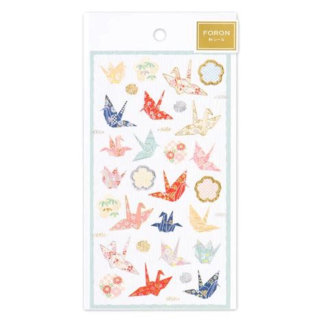 Nb Japanese Style Sticker Sheet Crane And Japanese Pattern B