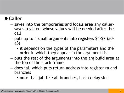 Chap 8 Subroutines And Control Abstraction Ppt Download