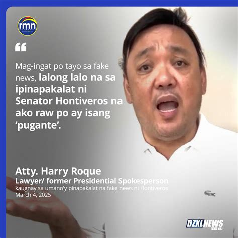 DXDC - “MAG-INGAT SA IPINAPAKALAT NA ‘FAKE NEWS’ Ito ang pahayag ni ni Atty. Harry Roque, former ...