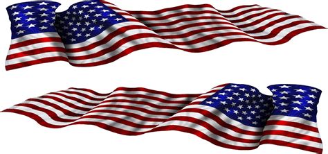 Paper And Party Supplies Large Vinyl American Flag Decal Sticker Graphic