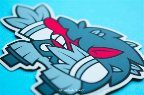 Red Tengu Yokai Sticker 3 Inches Wide 2 3 Inches Tall Etsy