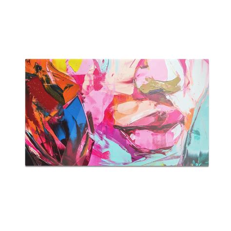 Szklana Deska Do Krojenia HOMEPRINT Obraz Olejny Twarz 60x52 Cm