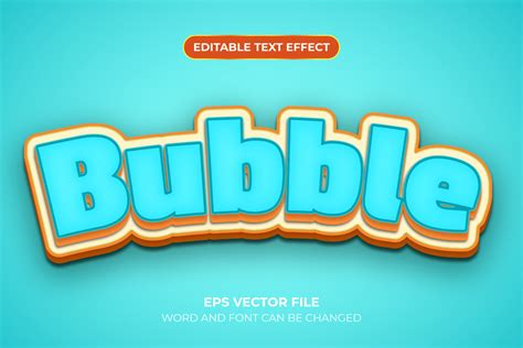 Bubble Text Effect Graphic By Semu Creative Creative Fabrica