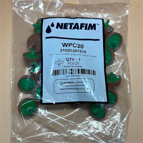 Netafim Tech Flow Emitter 25tg Edenz Hydro