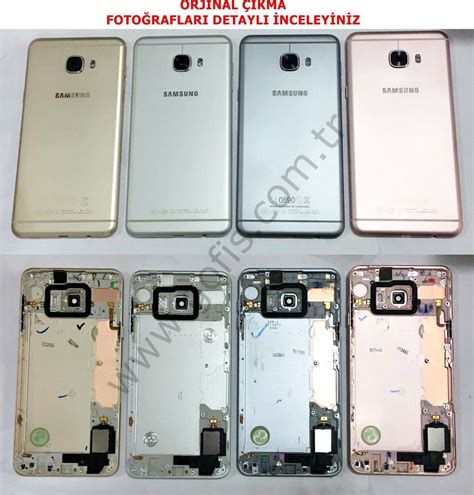 Samsung Galaxy C7 C7000 Kasa Kapak Buzzer Kamera Lens Cami Sm C7000