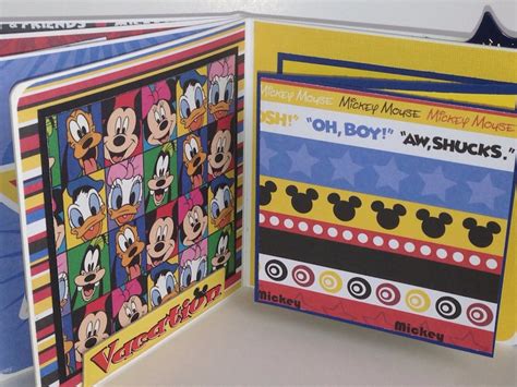 Disney Scrapbook Premade Pages Chipboard Scrapbook Mini Album Etsy
