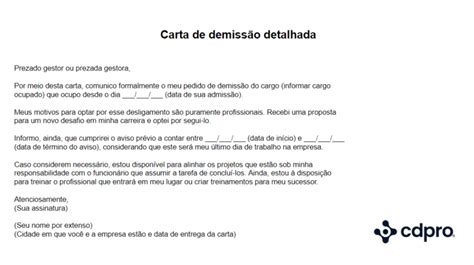 Como Fazer Uma Carta De Demiss O Modelos E Passo A Passo