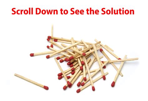 Mindbender Can You Make A Square By Moving ONLY 1 Matchstick