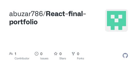 github abuzar786 react final portfolio