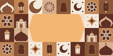 이슬람 축제 패턴 그림입니다 초승달 등불 모스크 아라베스크 패턴이 특징이며 라마단 이드 및 이슬람 테마 디자인에 적합합니다 0명에 대한 스톡 벡터 아트 및 기타 이미지