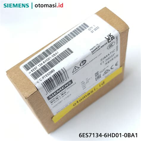 Jual 6es7134 6hd01 0ba1 Analog Input Plc Siemens Simatic Et 200sp Ai 4xu I 2 Wire Shopee