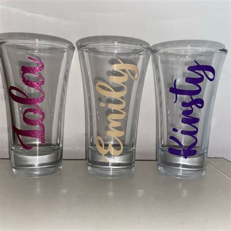 Personalised Shot Glass Etsy Uk
