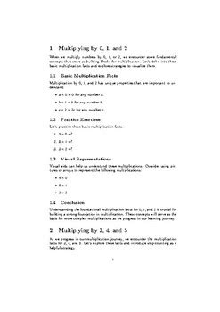 Mastering Multiplication A Comprehensive Learning Journey Tpt