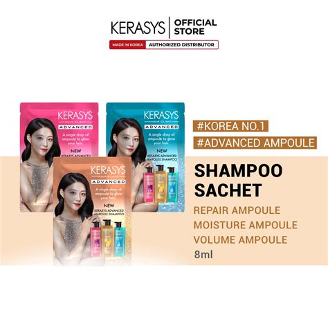 Kerasys Advanced Ampoule Shampoo Sachet 8ml Shopee Malaysia