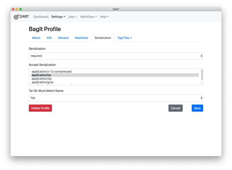 customizing profiles dart documentation