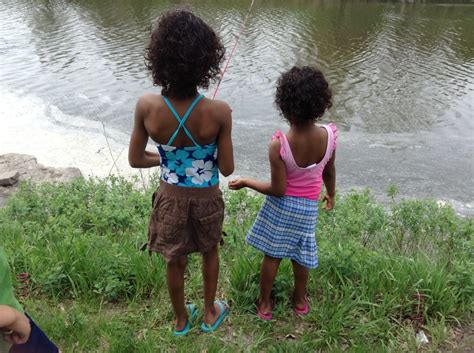 First Time Fishing At The River🐟