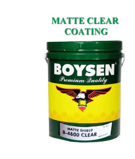 Boysen Matte Shield B 4600 Clear Matte Coating Gallon 4 Liters Flat