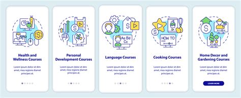 Online Tutorials Ideas Onboarding Mobile App Screen Walkthrough 5