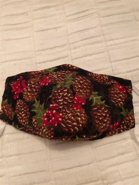 Pine Cone Face Mask Etsy